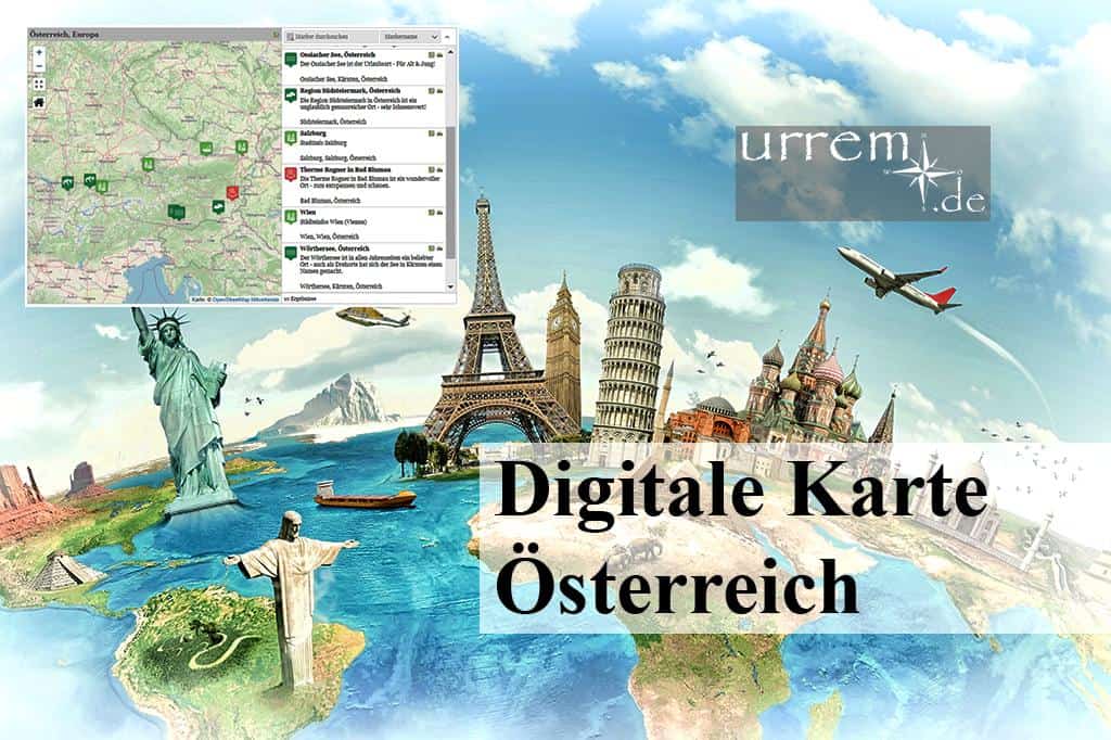 Digitale Karte Österreich - Nutze jetzt die Landkarte